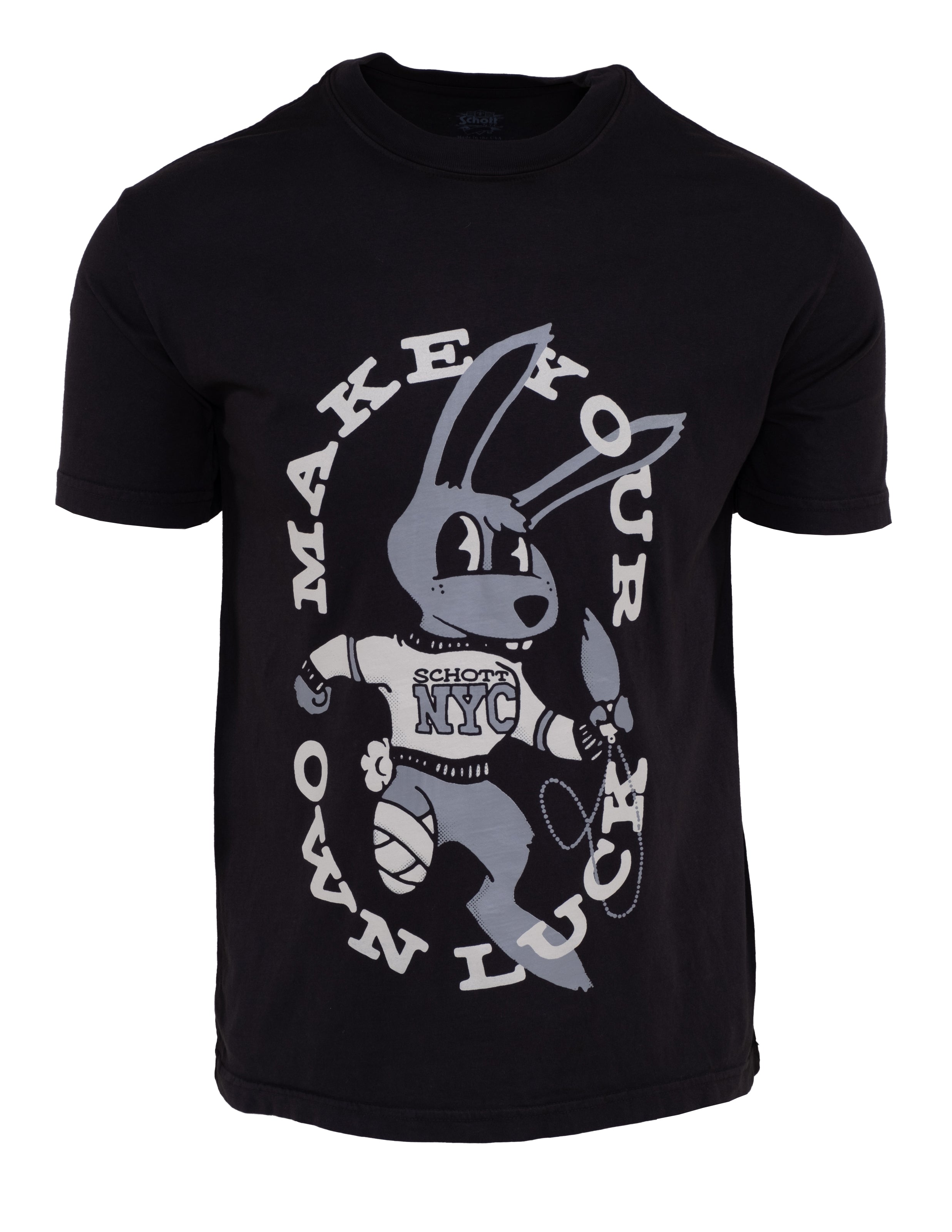TRFOOT - Tee with Rabbit's Foot Graphic – Schott N.Y.C.
